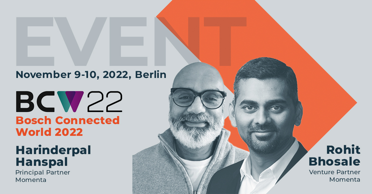 Rohit Bhosale and Hans Hanspal | Bosch Connected World 2022 | Momenta